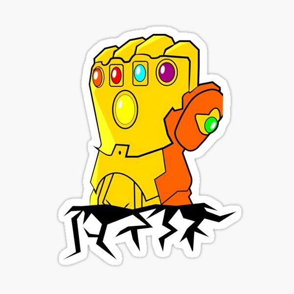"Infinity Gauntlet" Sticker for Sale by Janadavis7799 | Redbubble
