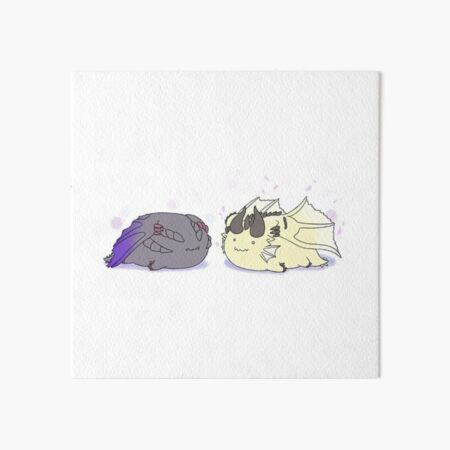 "Shagaru and Gore Magala chibi" Art Board Print by RatWithHat | Redbubble