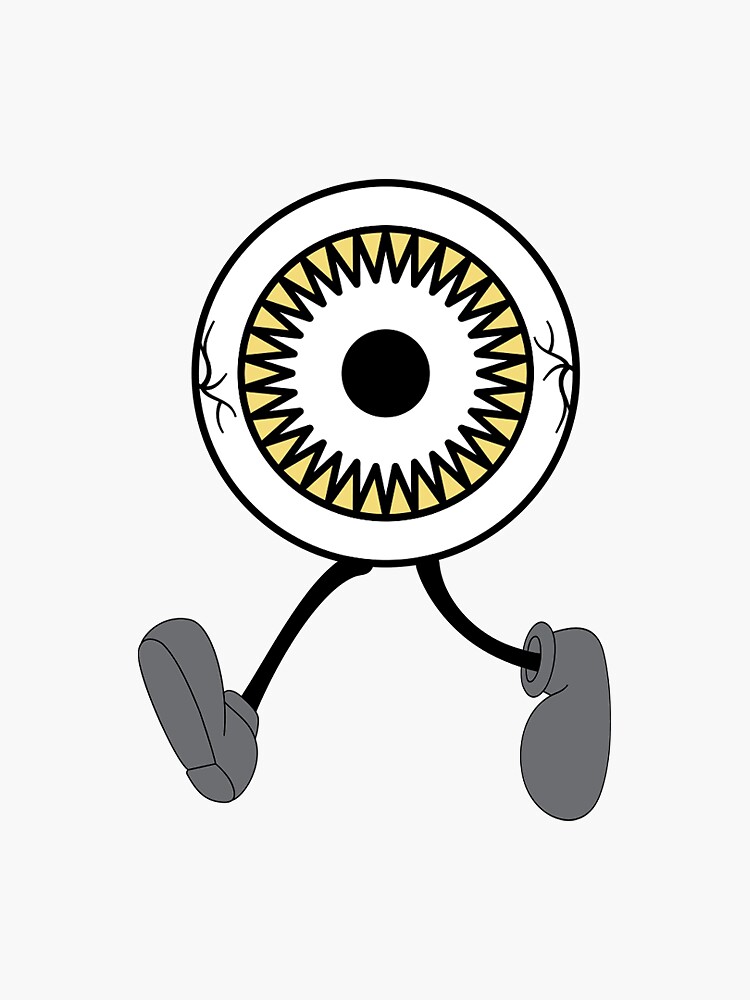 "Walking Eye Sticker" Sticker by Desisme | Redbubble