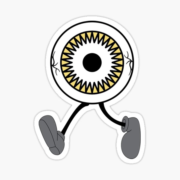 "Walking Eye Sticker" Sticker by Desisme | Redbubble