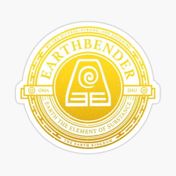 "Picture Earthbender Symbol Inspired Design" Sticker by SoGoncalves1770 ...