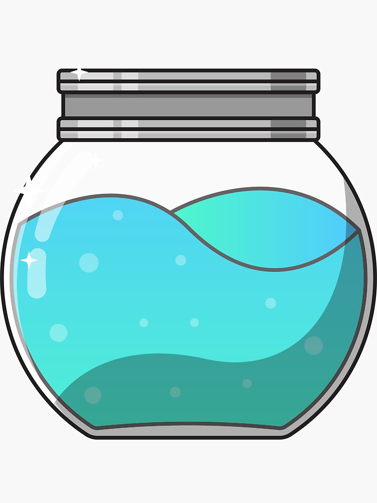 "Shield Potion - Big Pot Shield - Illustration Art" Sticker by ...