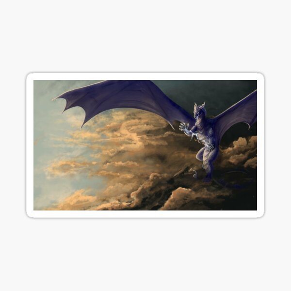 "Storm Dragon" Sticker by Dracanthrope | Redbubble