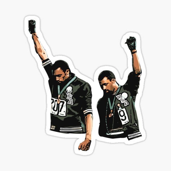 "1968 Olympics Black Power" Sticker by JacobBjork | Redbubble
