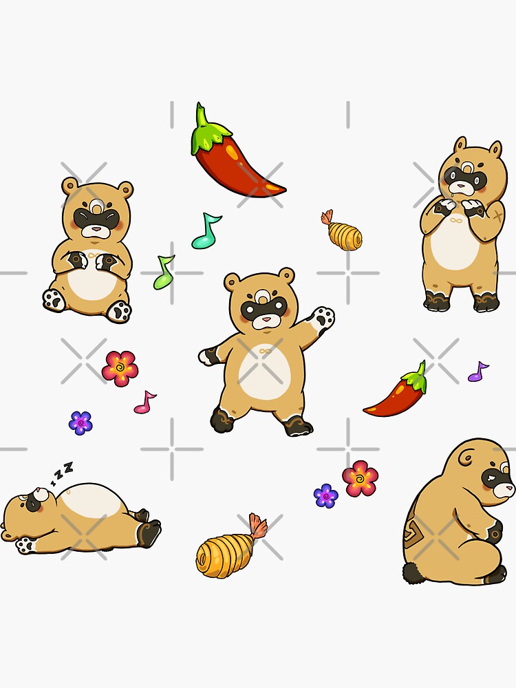 "Guoba Power" Sticker by the-katernater | Redbubble