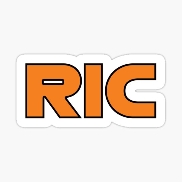 "Daniel Ricciardo - RIC" Sticker by Graphics-101 | Redbubble
