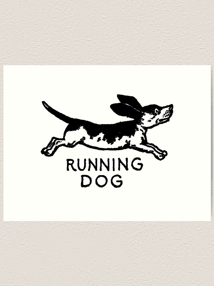 "Running Dog | Vintage Absurd Drawing " Art Print for Sale by ...