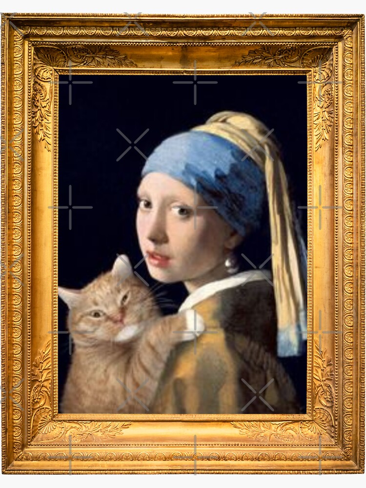 "Girl With A Pearl Earing" Sticker by Nadjidib | Redbubble