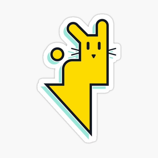 "Lightning bunny" Sticker for Sale by profoundvisuals | Redbubble