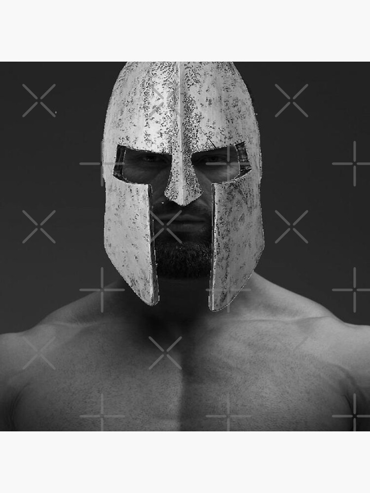 "gigaChad with helmet" Sticker by Mad-Boy | Redbubble