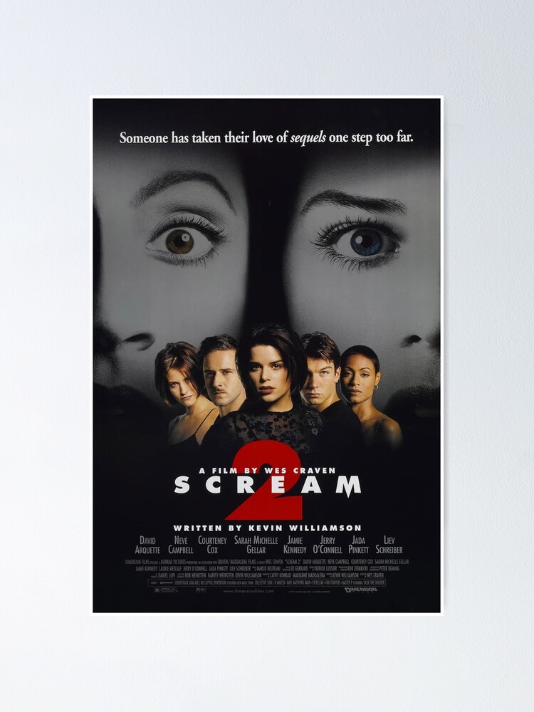 Póster «Afiche de la película Scream 2» de richardwayne | Redbubble