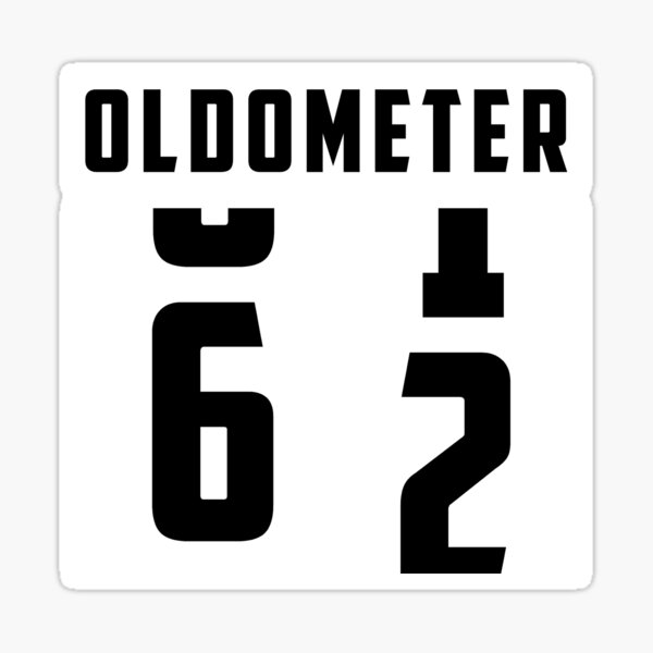 "Oldometer counter Number 62 birthday" Sticker by HeavyStyle | Redbubble