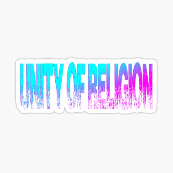 "Unity of Religion Active " Sticker by LiamGreenwood | Redbubble