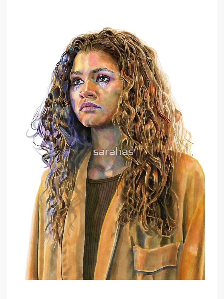 "Euphoria Rue Pen Drawing" Poster by sarahas | Redbubble