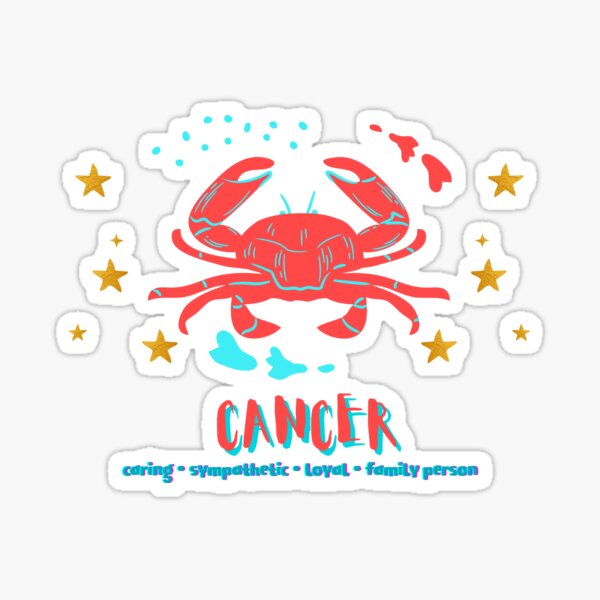 "Cancer Zodiac Sign" Sticker for Sale by ConcepArtShop | Redbubble