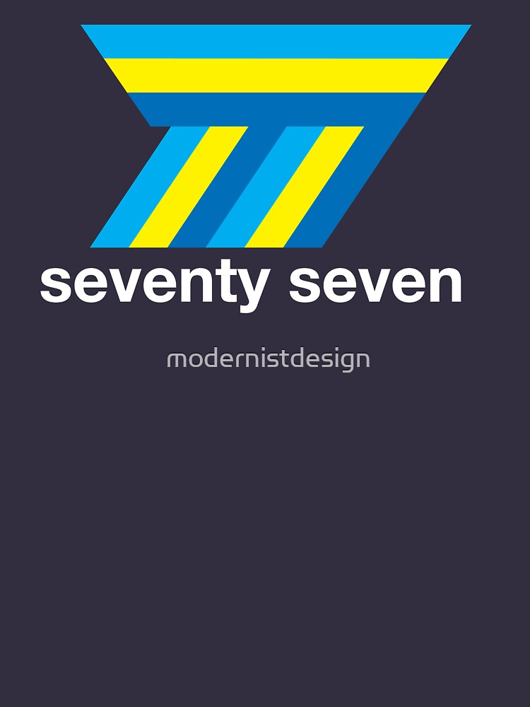 "SeventySeven" T-shirt for Sale by modernistdesign | Redbubble | retro ...