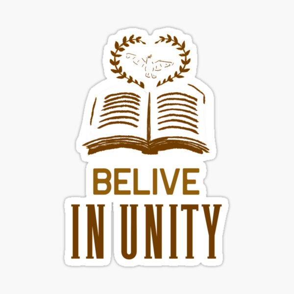 "Unity of religion Believe In Unity " Sticker by LiamGreenwood | Redbubble