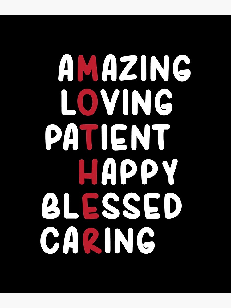 "MOTHER FULL FORM" Poster by kalit-designs | Redbubble