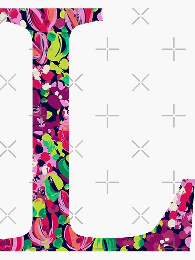 "Letter L" Sticker for Sale by mynameisliana | Redbubble