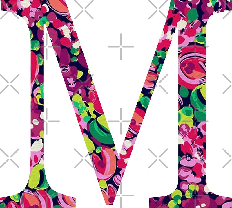 Decorative Letter M: Stickers | Redbubble