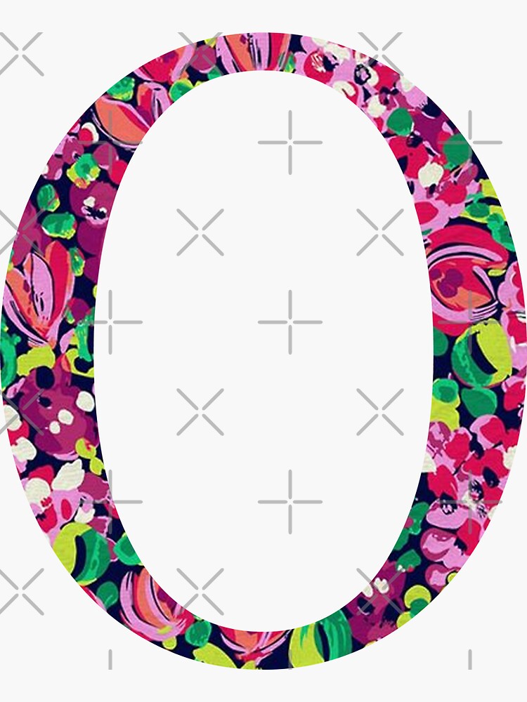 "Letter O" Sticker by mynameisliana | Redbubble