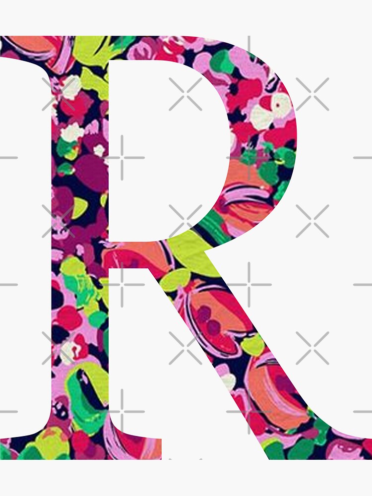 "Letter R" Sticker for Sale by mynameisliana | Redbubble