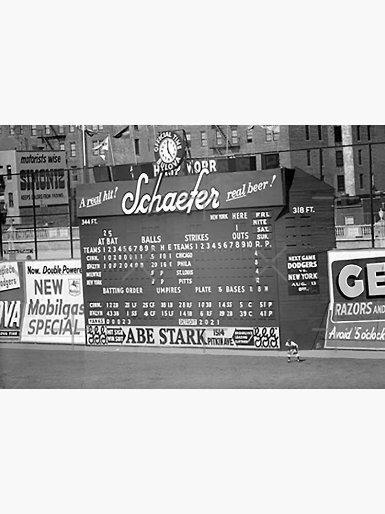 "Ebbets Field Scoreboard, Brooklyn Baseball Stadium, Old Ballparks, Old ...