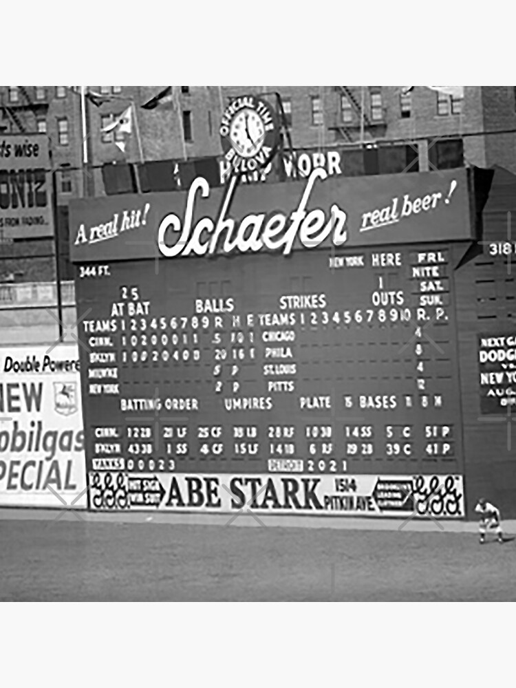 "Ebbets Field Scoreboard, Brooklyn Baseball Stadium, Old Ballparks, Old ...