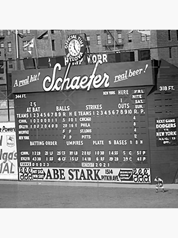 "Ebbets Field Scoreboard, Brooklyn Baseball Stadium, Old Ballparks, Old ...