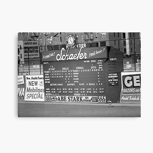 "Ebbets Field Scoreboard, Brooklyn Baseball Stadium, Old Ballparks, Old ...