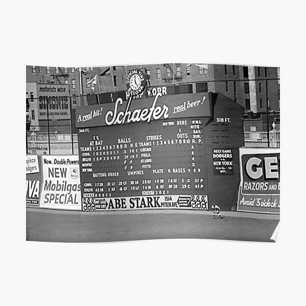 "Ebbets Field Scoreboard, Brooklyn Baseball Stadium, Old Ballparks, Old ...