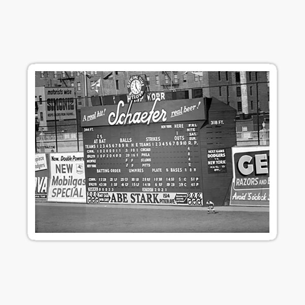 "Ebbets Field Scoreboard, Brooklyn Baseball Stadium, Old Ballparks, Old ...