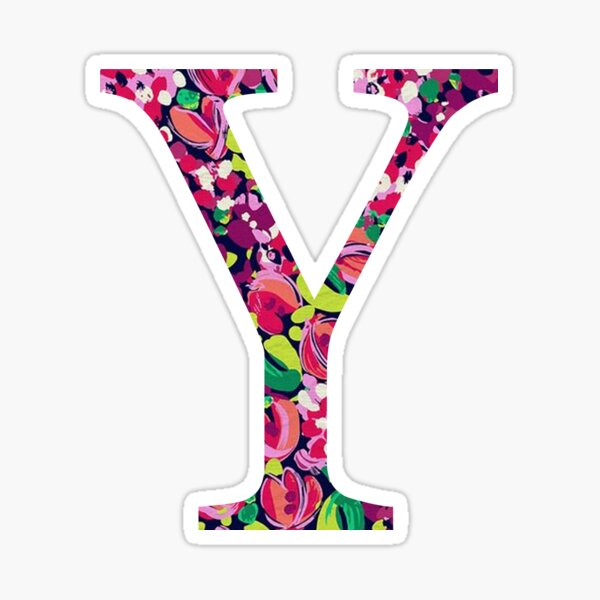 "Letter Y" Sticker for Sale by mynameisliana | Redbubble