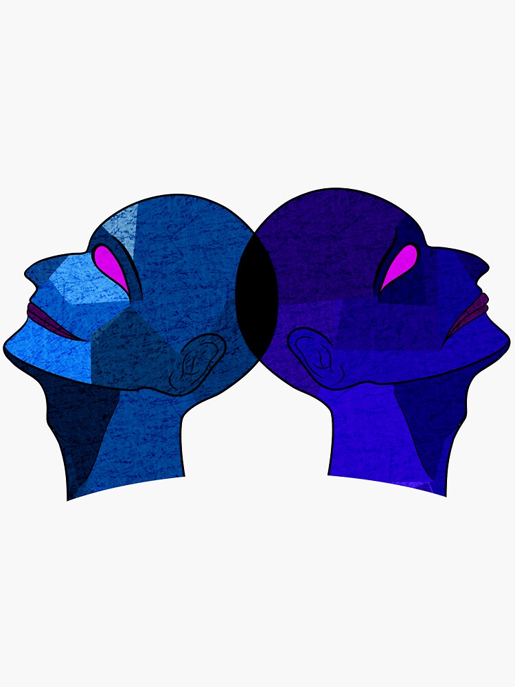 "two different sides" Sticker by Creamage | Redbubble