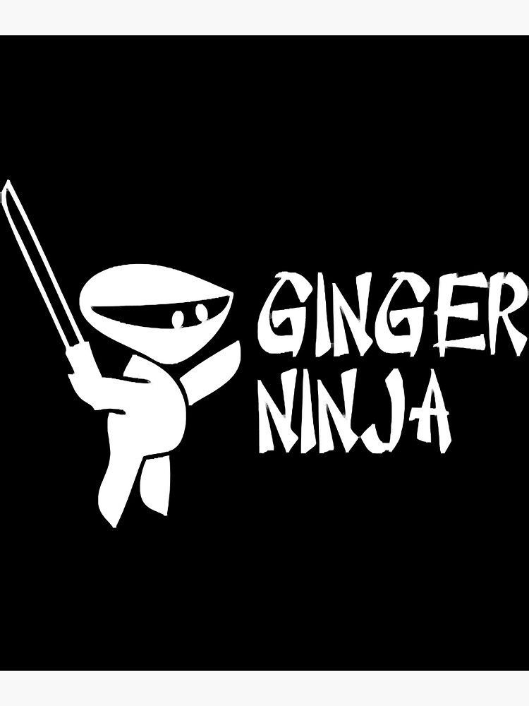 Ginger Ninja Poster For Sale By Nikkilopez Redbubble