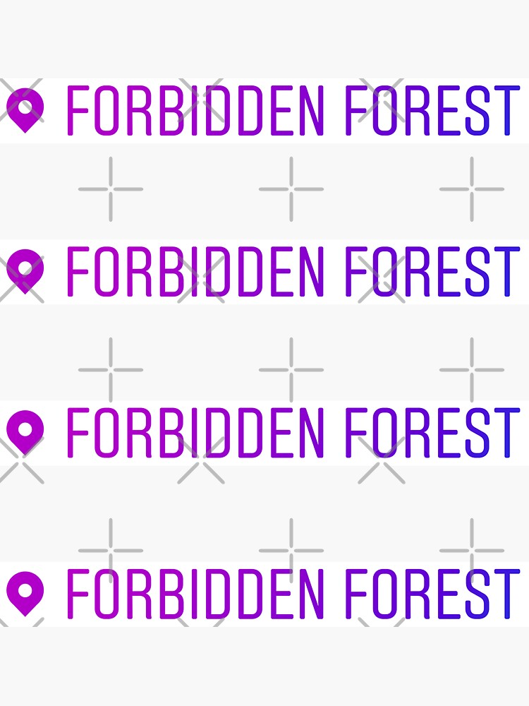 "Forbidden Forest Location Sticker Pack" Sticker by FandomPlanet ...
