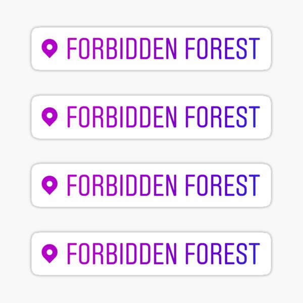 "Forbidden Forest Location Sticker Pack" Sticker by FandomPlanet ...