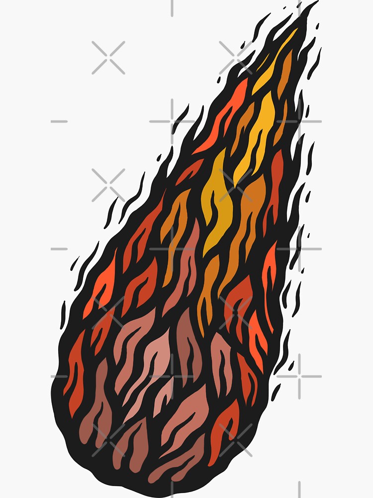 "Comet" Sticker by theartlines | Redbubble