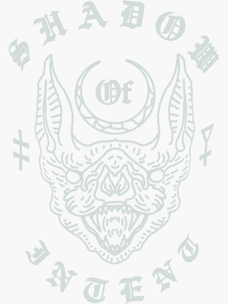 "Shadow Of Intent Merch Bat" Sticker by lilynunygobe | Redbubble
