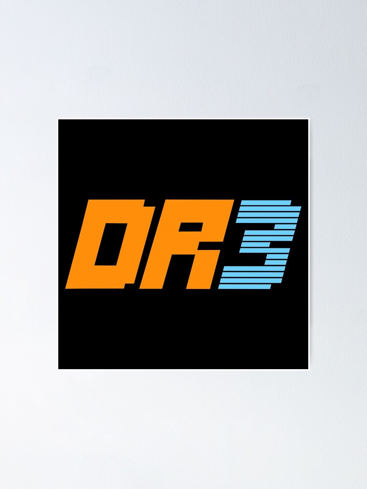 "DR3 Daniel Ricciardo 2022" Poster for Sale by larsmeijer11 | Redbubble