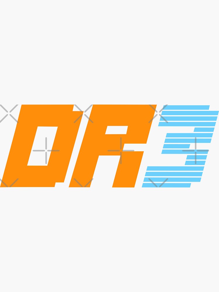 "DR3 Daniel Ricciardo 2022" Sticker by larsmeijer11 | Redbubble