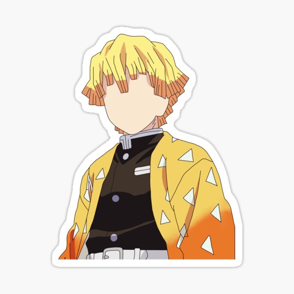 "Zenitsu Agatsuma Demon Slayer Anime " Sticker by AnimeStudioSC | Redbubble