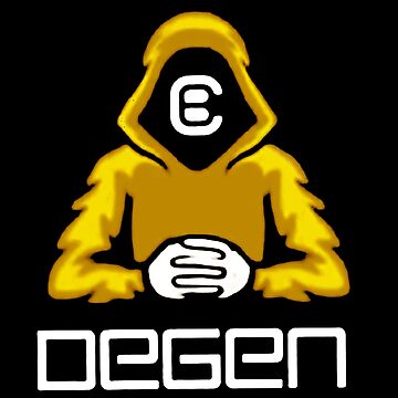 "Crypto Banter DEGEN Yellow Logo" Essential T-Shirt for Sale by MJermyn ...