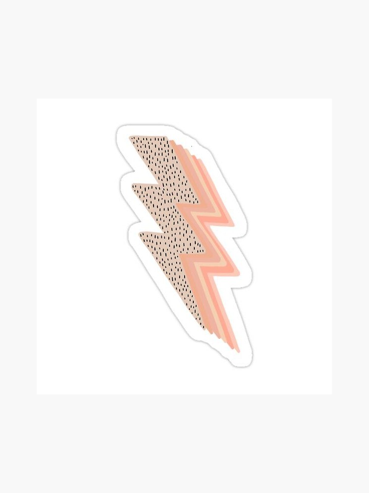 "Aesthetic lightning bolt " Sticker for Sale by Seashoreshop | Redbubble