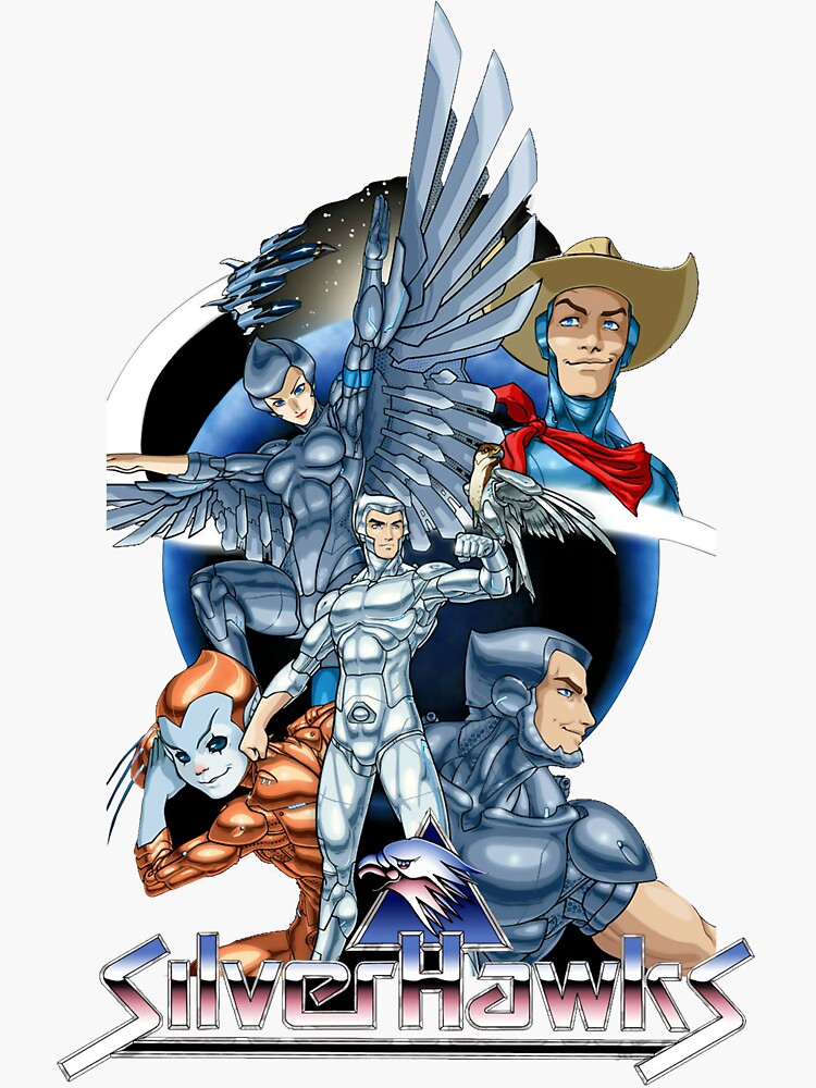 "Silver Hawks Classic Vintage cartoon" Sticker by KIshirt | Redbubble