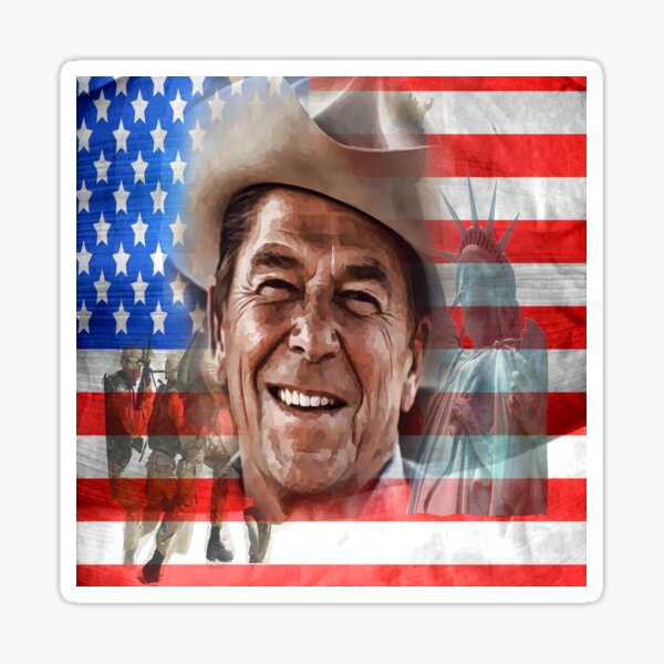 "Ronald Reagan" Sticker for Sale by JohnDSmith | Redbubble