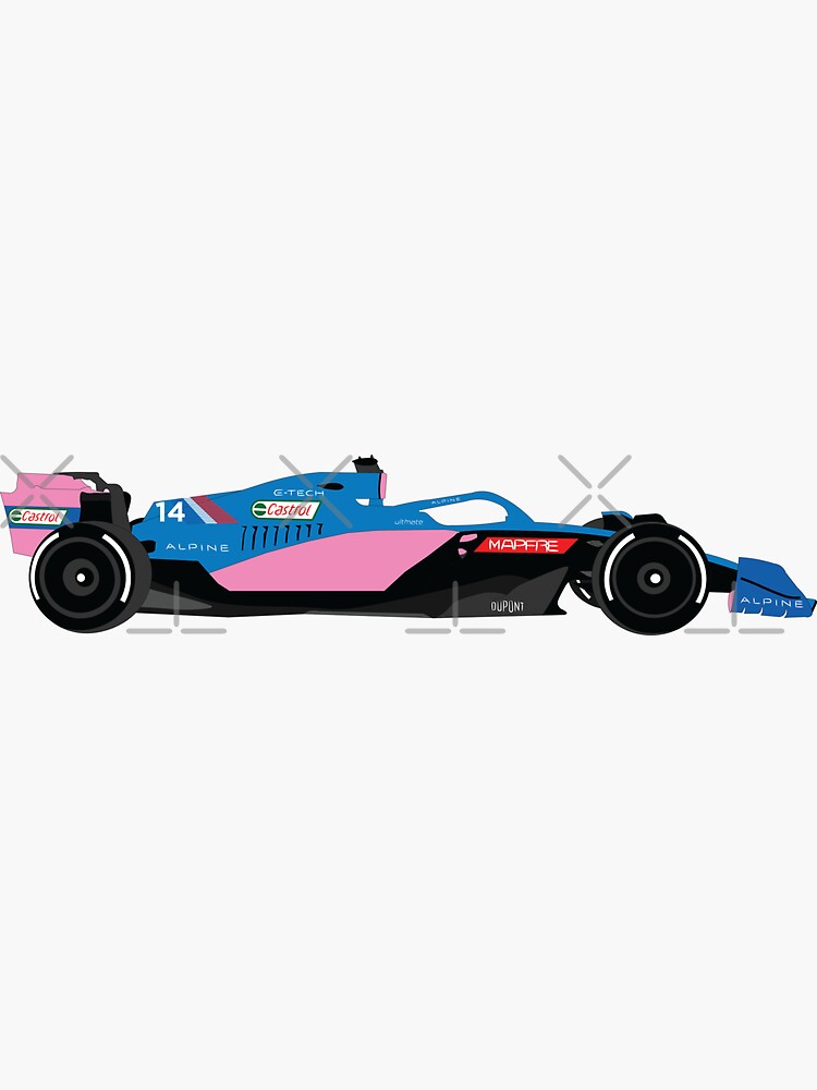 "Alpine F1 team race car 2022 A522 Fernando Alonso Esteban Ocon ...