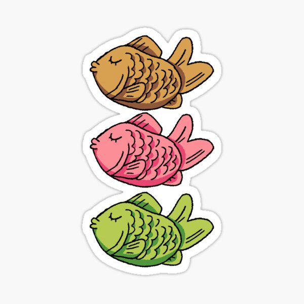 "Taiyaki Taiyaki Taiyaki" Sticker for Sale by FutureGhost-STU | Redbubble