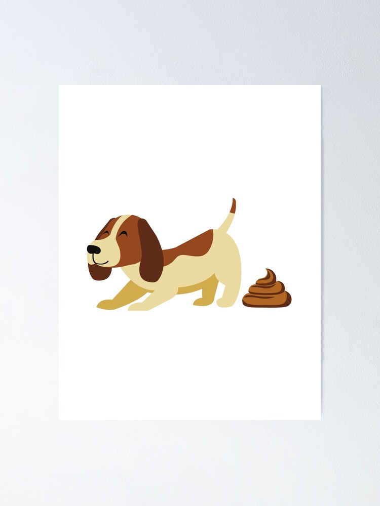 "Dogs Pooping" Poster for Sale by CatchyDesigners | Redbubble