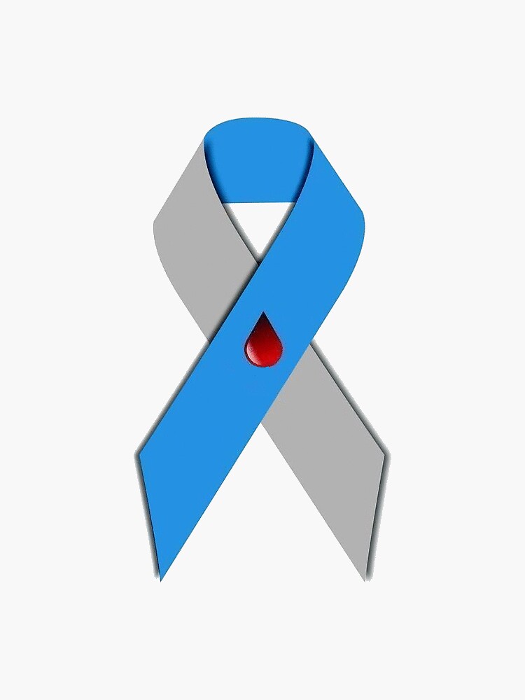 "T1D Type 1 Diabetes Ribbon" Sticker for Sale by Sandtoes | Redbubble